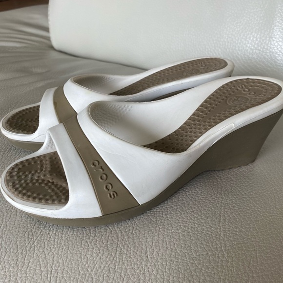 CROCS | Shoes | Crocs High Wedge Heel Sandals | Poshmark